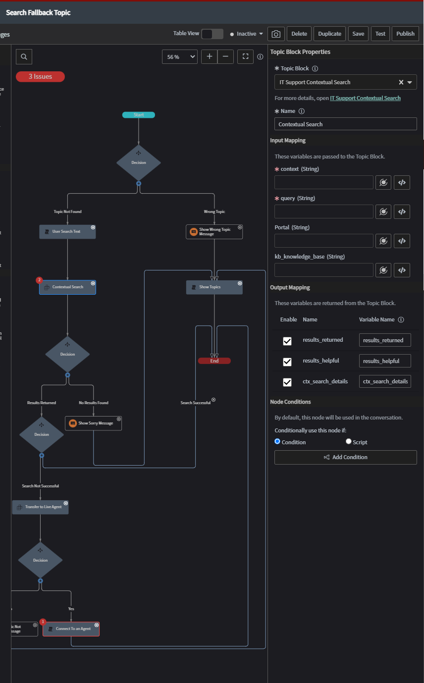 Solved: Contextual search in Virtual Agent - ServiceNow Community
